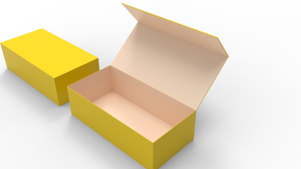 Rectangular Magnetic Box 3D model - Download Packaging and Boxes on ...