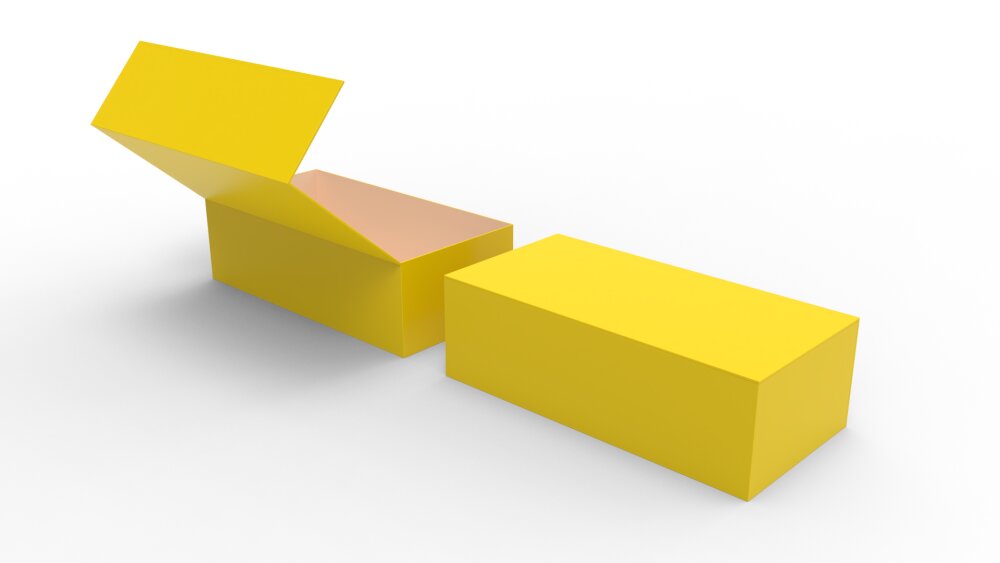 Rectangular Magnetic Box 3D model - Download Packaging and Boxes on ...