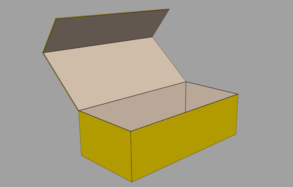 Rectangular Magnetic Box 3D model - Download Packaging and Boxes on ...
