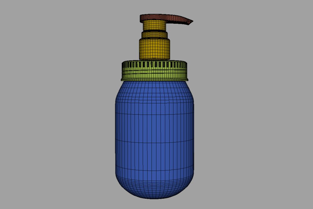 Soap Dispenser Bottle 3D model - Download Health and Beauty on 3DModels.org