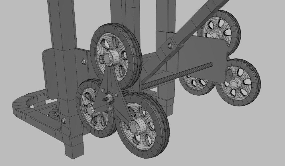 Stairs Climbing Cart 3D model - Download Tools on 3DModels.org
