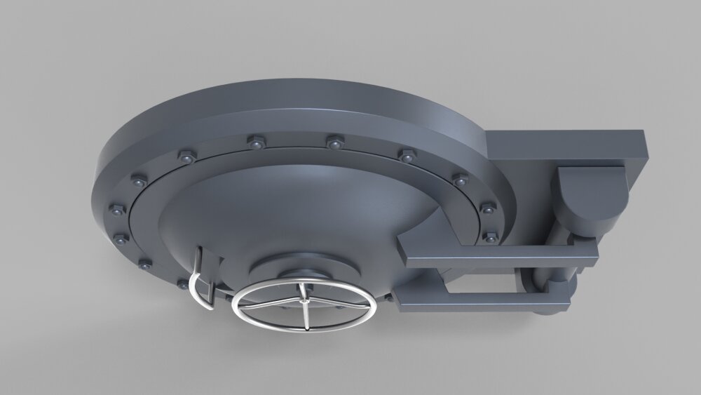 Submarine Hatch Door Modelo 3D - Descargar Equipamiento del vehículo on ...