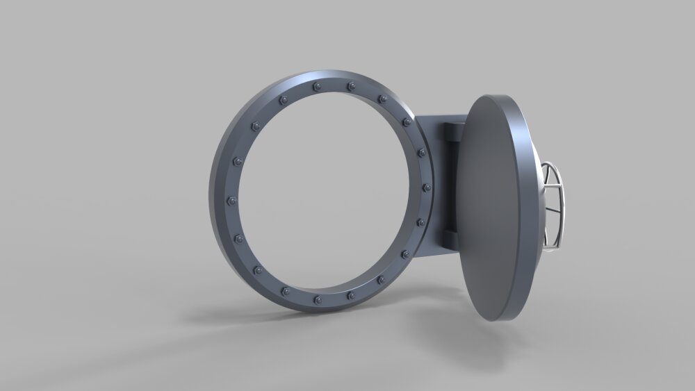 Submarine Hatch Door Modelo 3D - Descargar Equipamiento del vehículo on ...