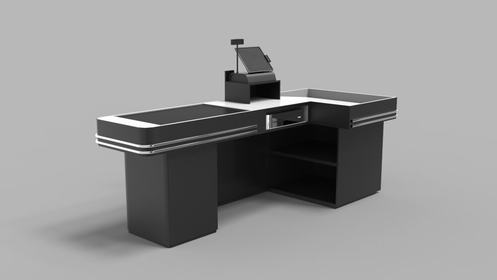 슈퍼마켓 계산대 3D 모델 - 다운로드 Commercial Appliance on 3DModels.org