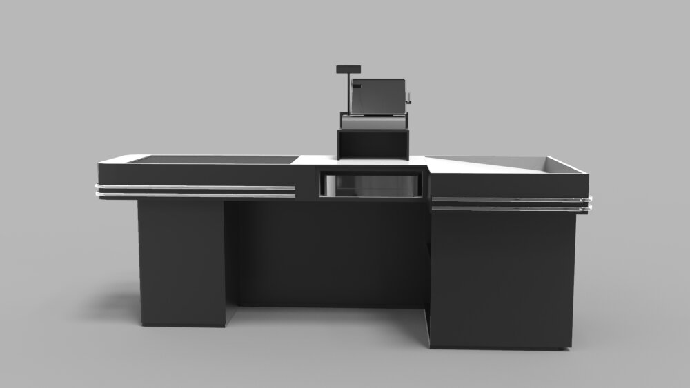 슈퍼마켓 계산대 3D 모델 - 다운로드 Commercial Appliance on 3DModels.org