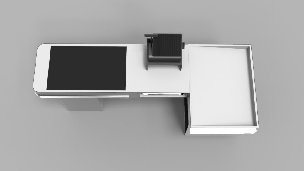 Supermarket Checkout Counter Cashier 3D model - Download Commercial ...