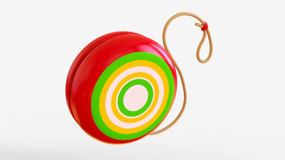 Toon Yoyo 3D model - Download Toys on 3DModels.org