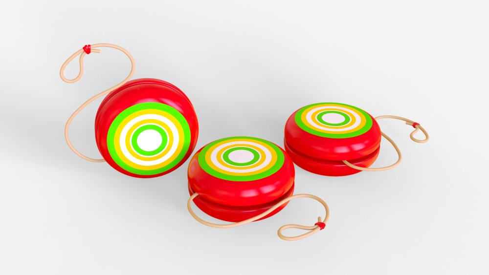 Toon Yoyo 3D model - Download Toys on 3DModels.org