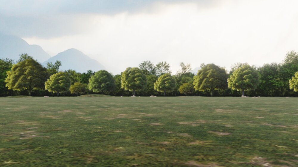 Trees Background 3D model - Download Landscapes on 3DModels.org