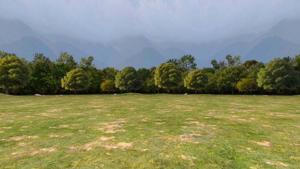 Trees Background 3D model - Download Landscapes on 3DModels.org