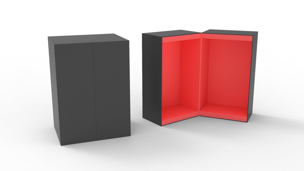 Vertical Magnetic Box 3D model - Download Packaging and Boxes on ...