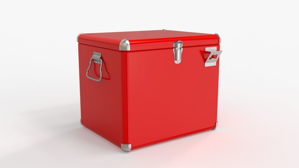 Vintage Metal Cooler 3D model - Download Hobbies on 3DModels.org