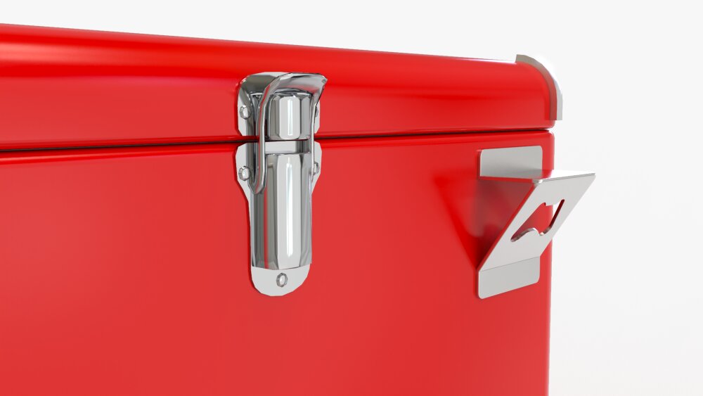 Vintage Metal Cooler 3D model - Download Hobbies on 3DModels.org