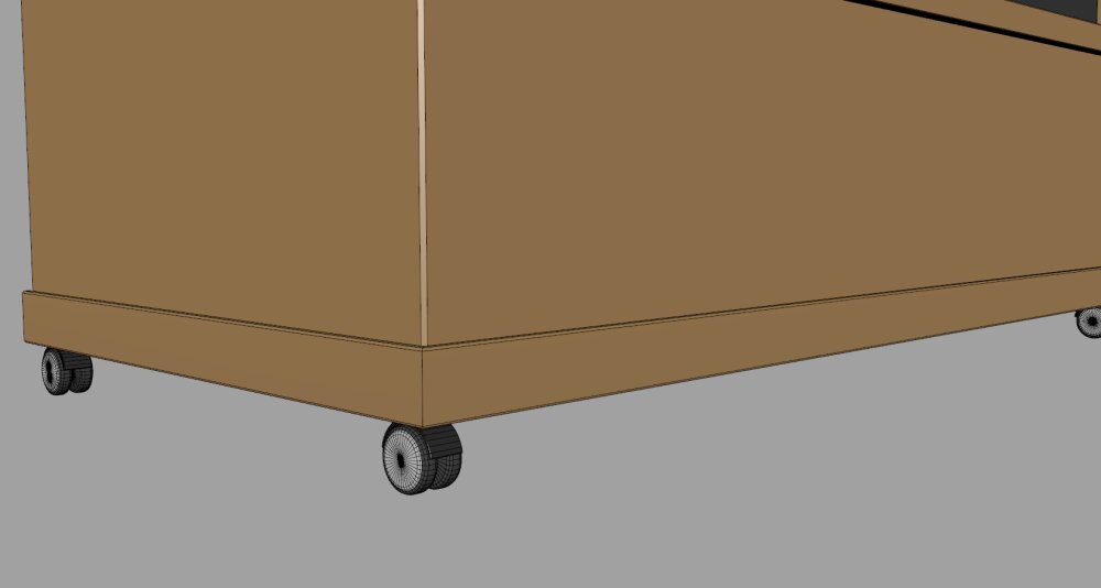 Wooden Small Booth 3D model - Download Street elements on 3DModels.org