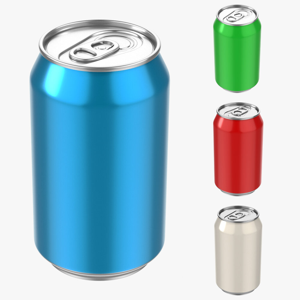 Aluminum Can 3D model - Download Bottles, Cans on 3DModels.org