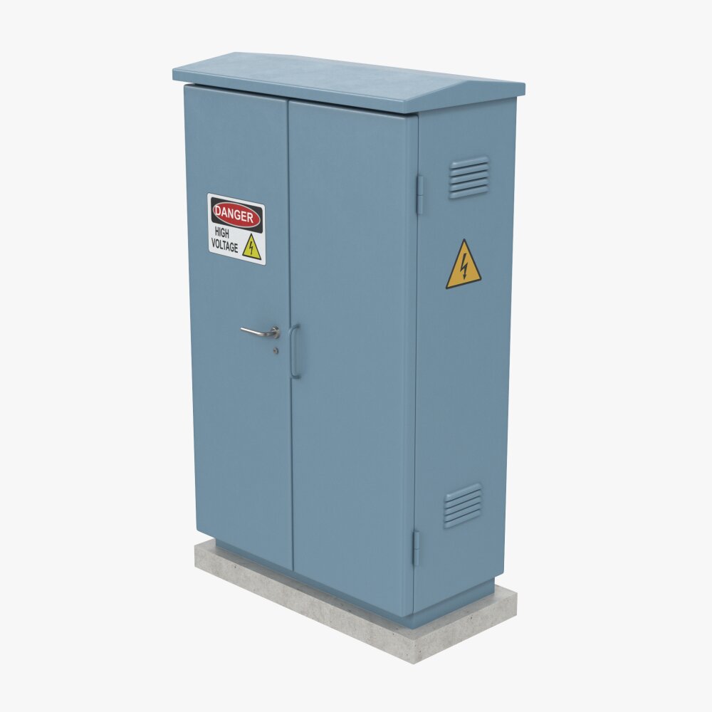 Electric Box 3D model - Download Street elements on 3DModels.org