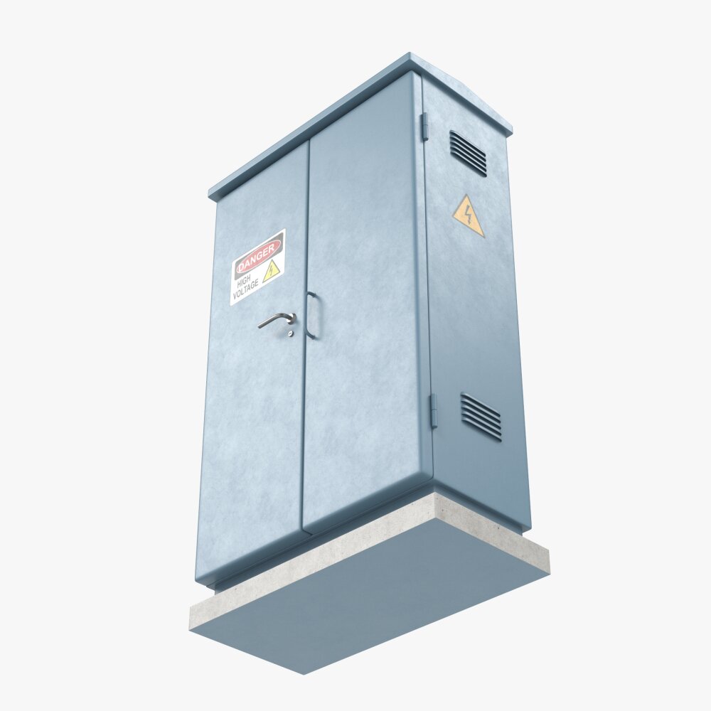 Electric Box 3D model - Download Street elements on 3DModels.org