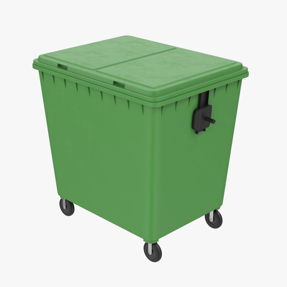 Wheeled Trash Bin 3D model - Download Street elements on 3DModels.org
