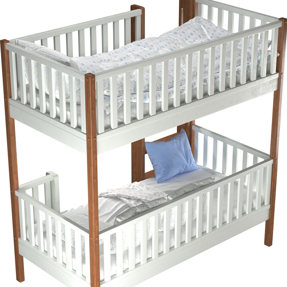 Litera Infantil Torren en Haya Maciza Con Entrada Frontal Modelo 3D ...