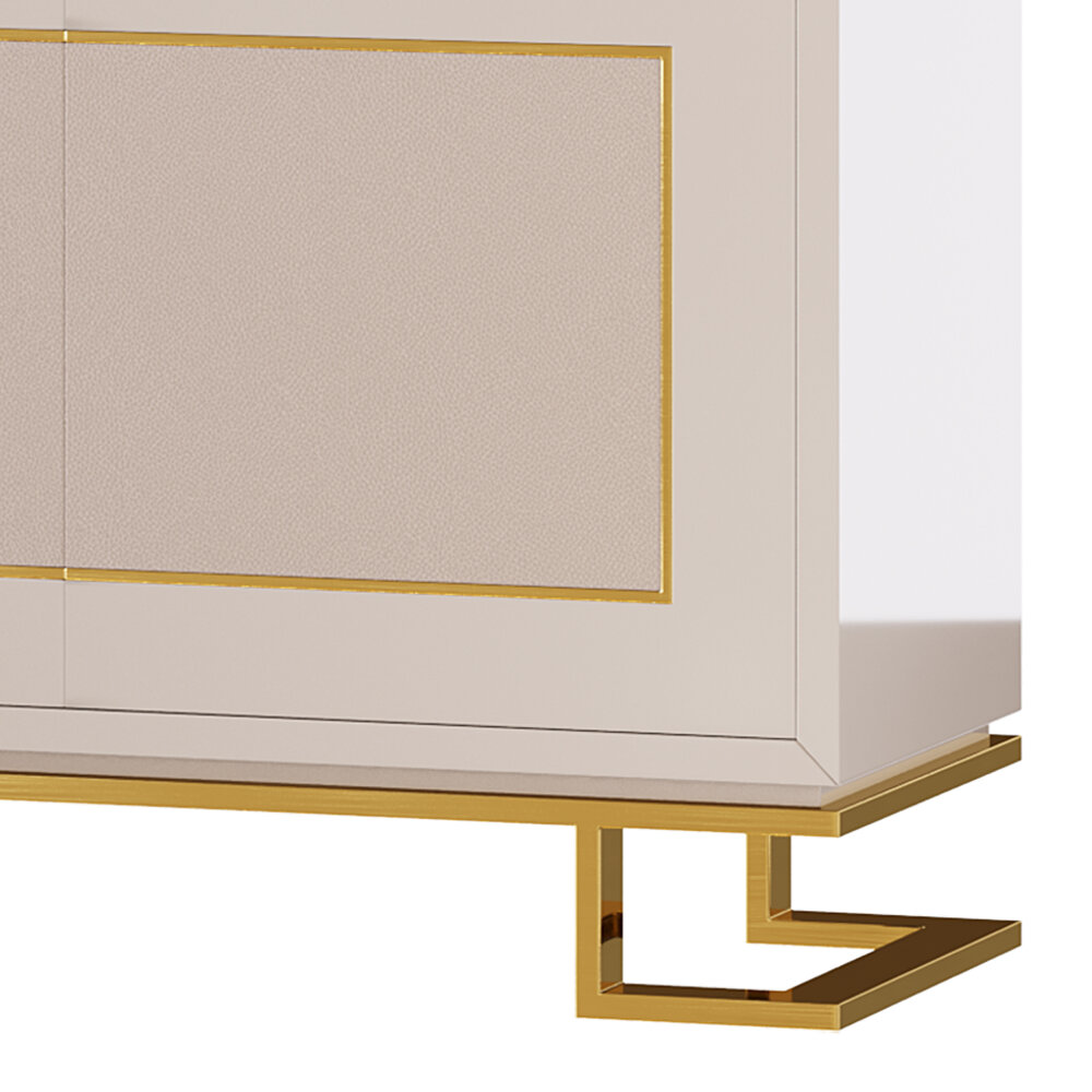 Aparador Frato Naja con Detalles en Oro Modelo 3D - Descargar Aparador ...