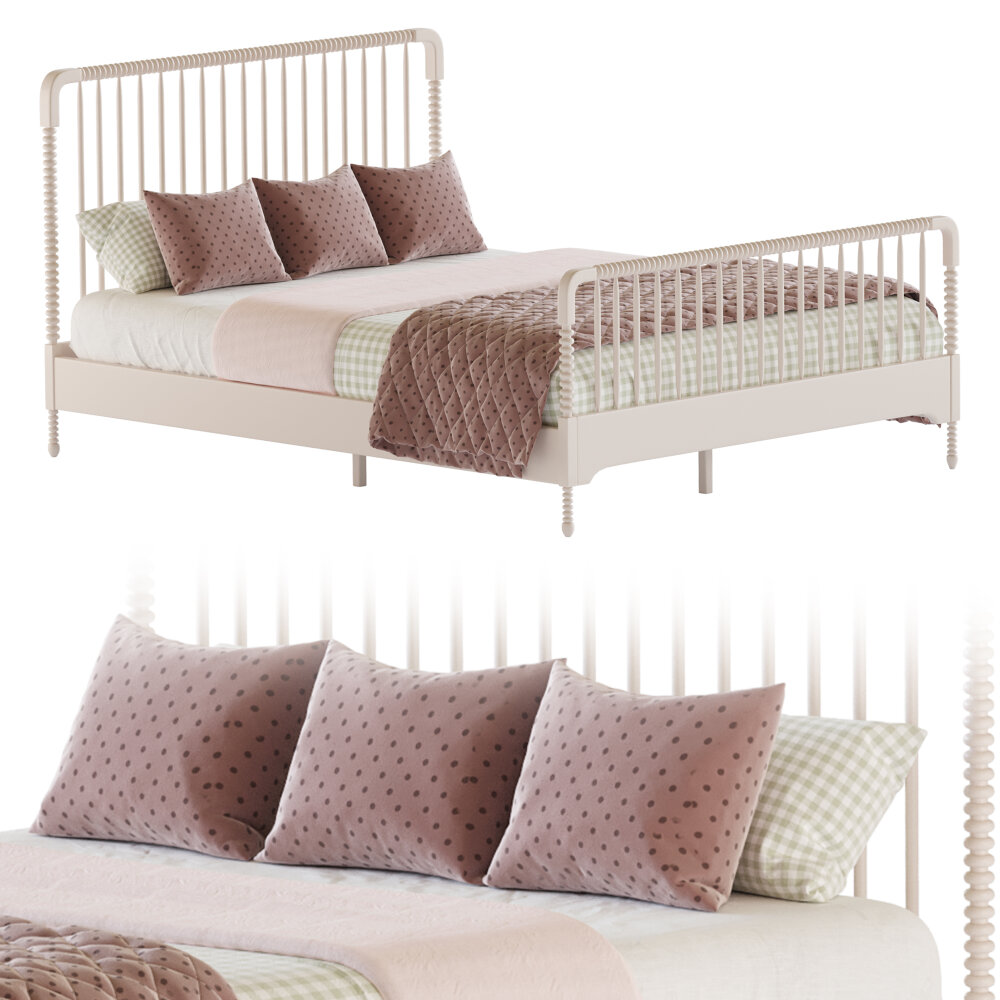 Little Seeds Rowan Valley Linden Kidsa bed 3D model - Download Bed on ...
