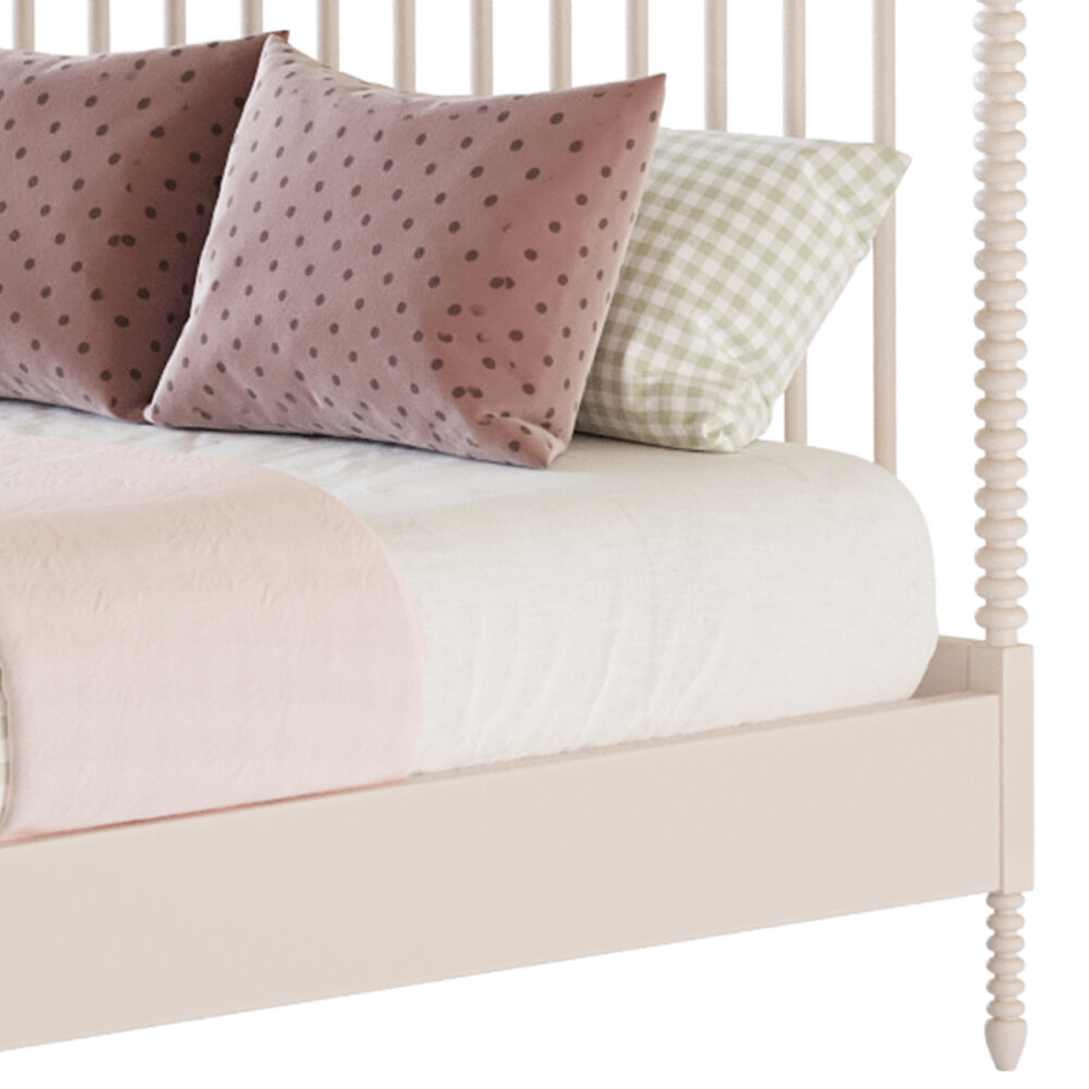 Little Seeds Rowan Valley Linden Kidsa bed 3D model - Download Bed on ...