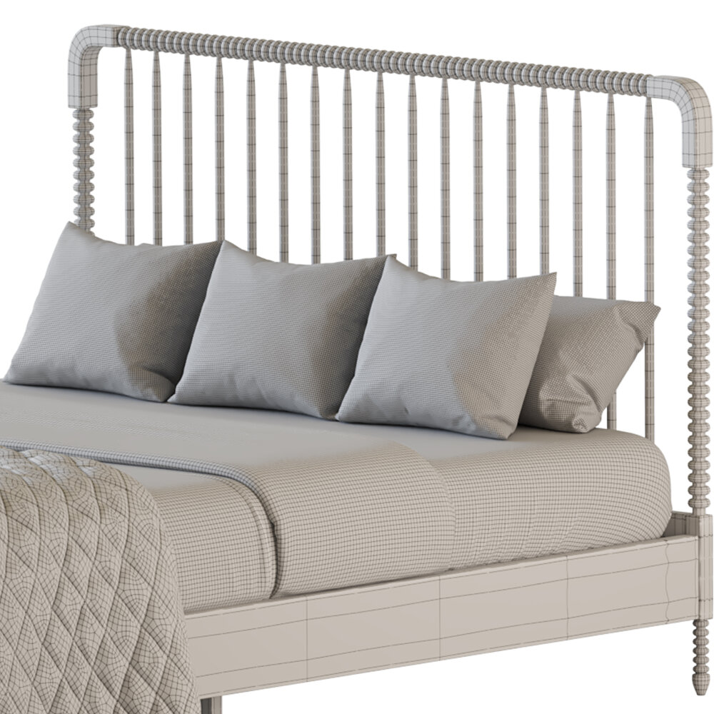 Little Seeds Rowan Valley Linden Kidsa bed 3D model - Download Bed on ...