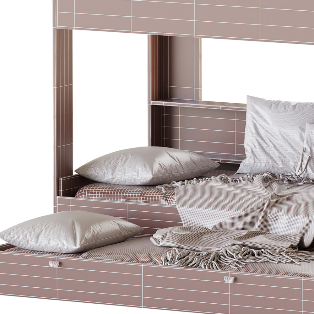 Litera Triple Con Escalones de Almacenamiento Modelo 3D - Descargar ...
