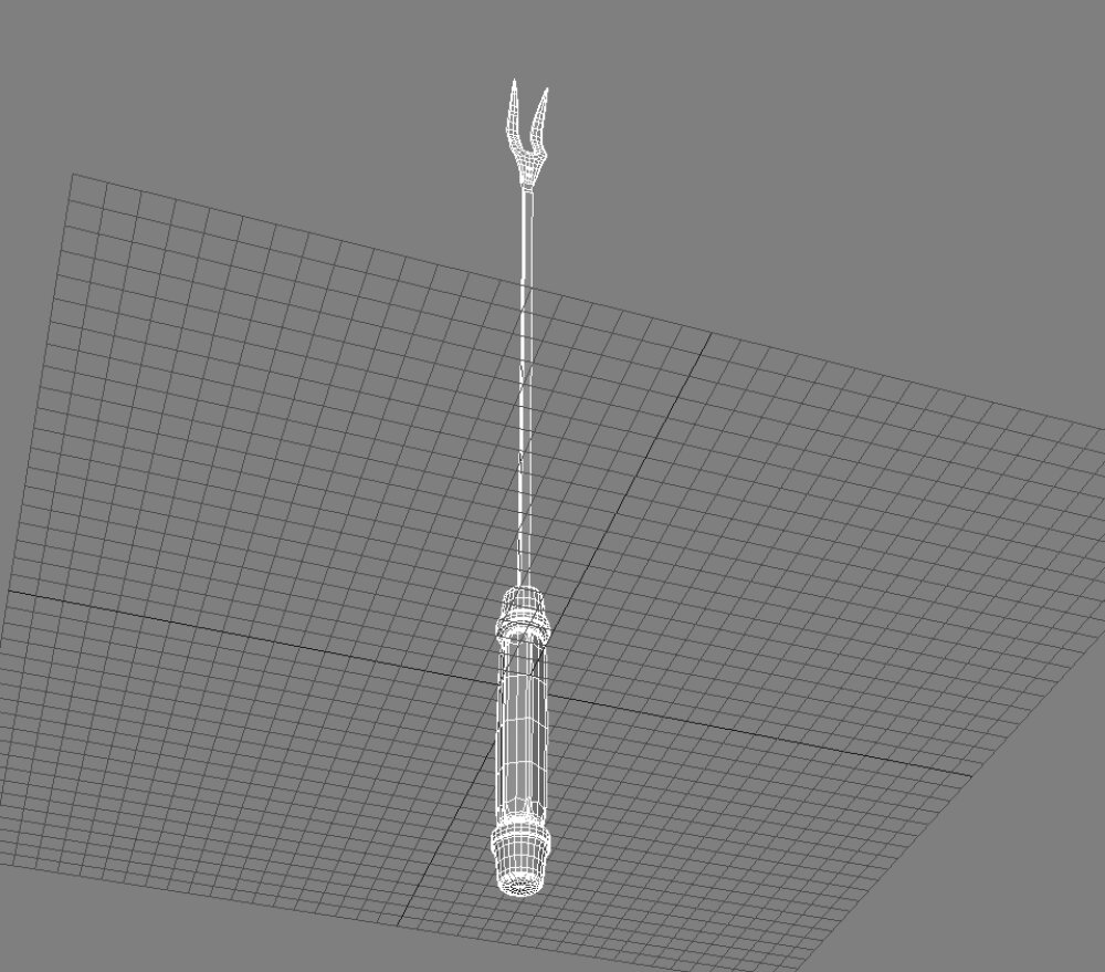 Barbecue Fork 3D model - Download Tableware on 3DModels.org
