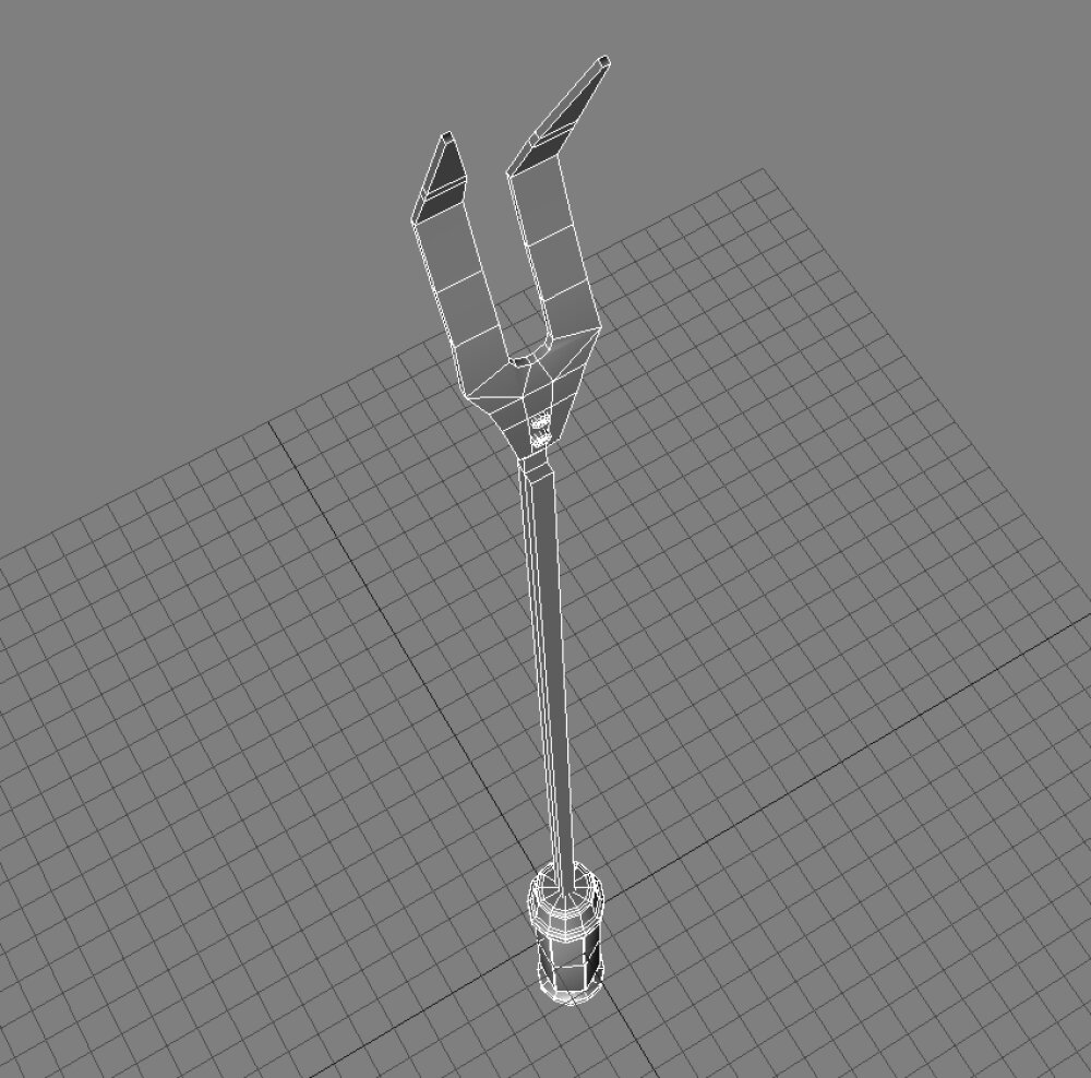 Barbecue Fork 3D model - Download Tableware on 3DModels.org