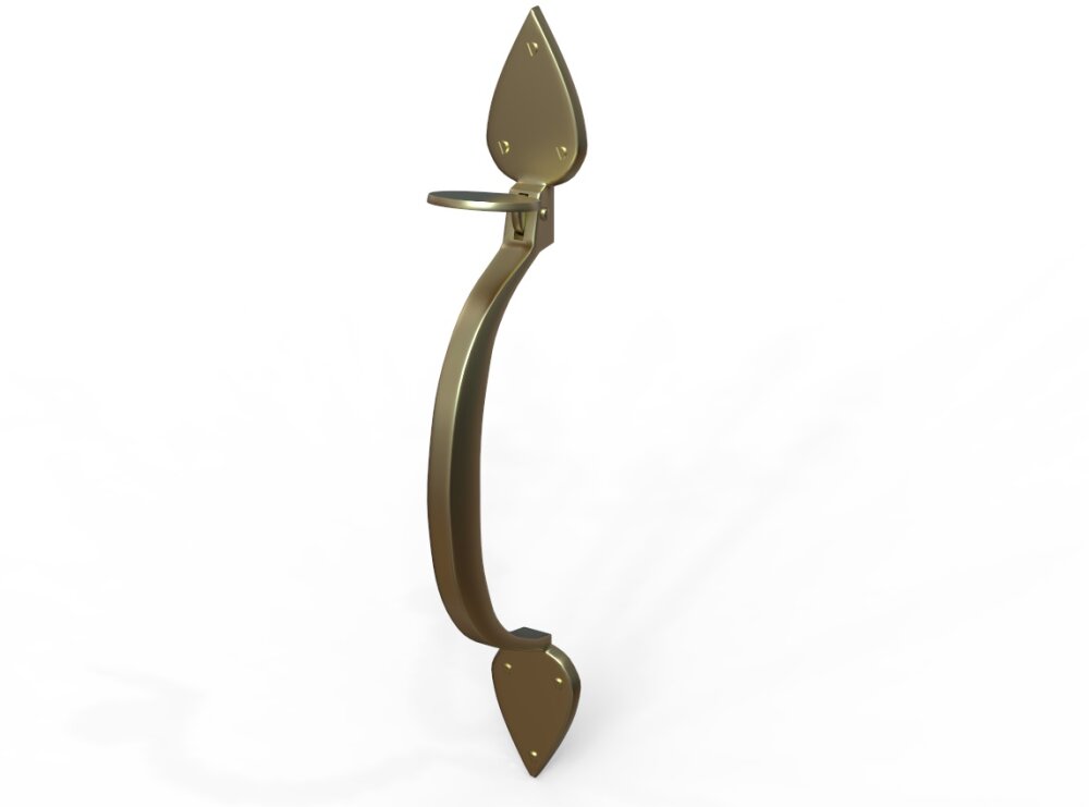 Elegant Curved Vintage Door Handle 3D model - Download Tools on ...