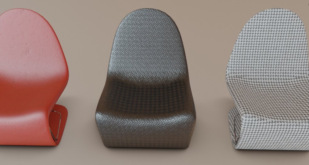 Funky Chair Set Modelo 3D - Descargar Silla on 3DModels.org
