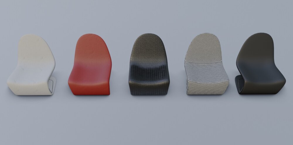 Funky Chair Set 3D model - Download Chair on 3DModels.org