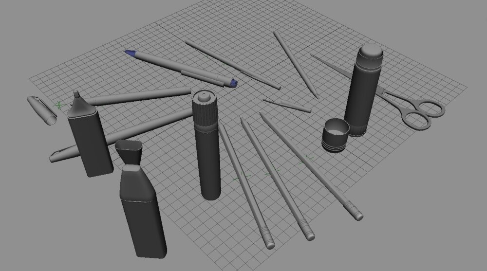 Stationery Pack 3D model - Download Stationery on 3DModels.org