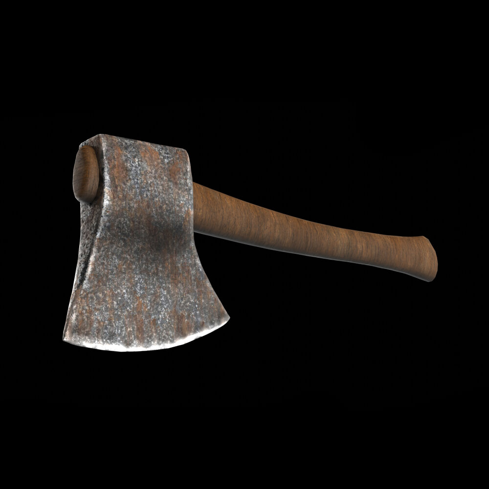 Rusty Axe 3D model - Download Tools on 3DModels.org