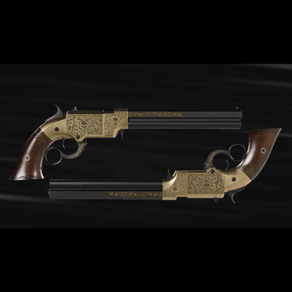Volcanic Repeating Pistol 3D model - Download Pistol on 3DModels.org