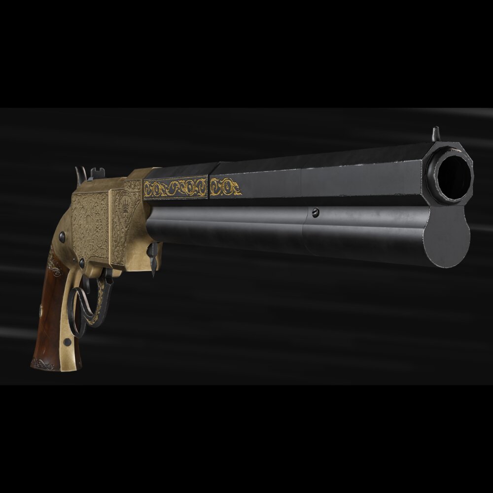 Volcanic Repeating Pistol 3D model - Download Pistol on 3DModels.org