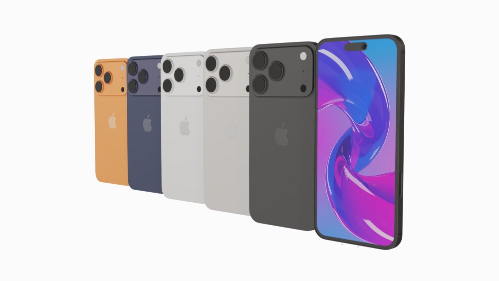 Apple Iphone 17 Pro Collection 3D model - Download Phones on 3DModels.org