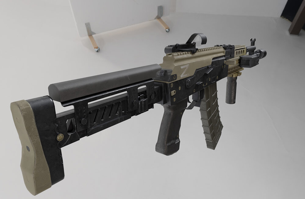 Modern AK-74 Tactical 3D model - Download Assault rifle on 3DModels.org