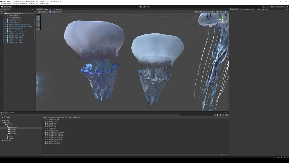 Jellyfish Pack 5 3D model - Download Fish on 3DModels.org