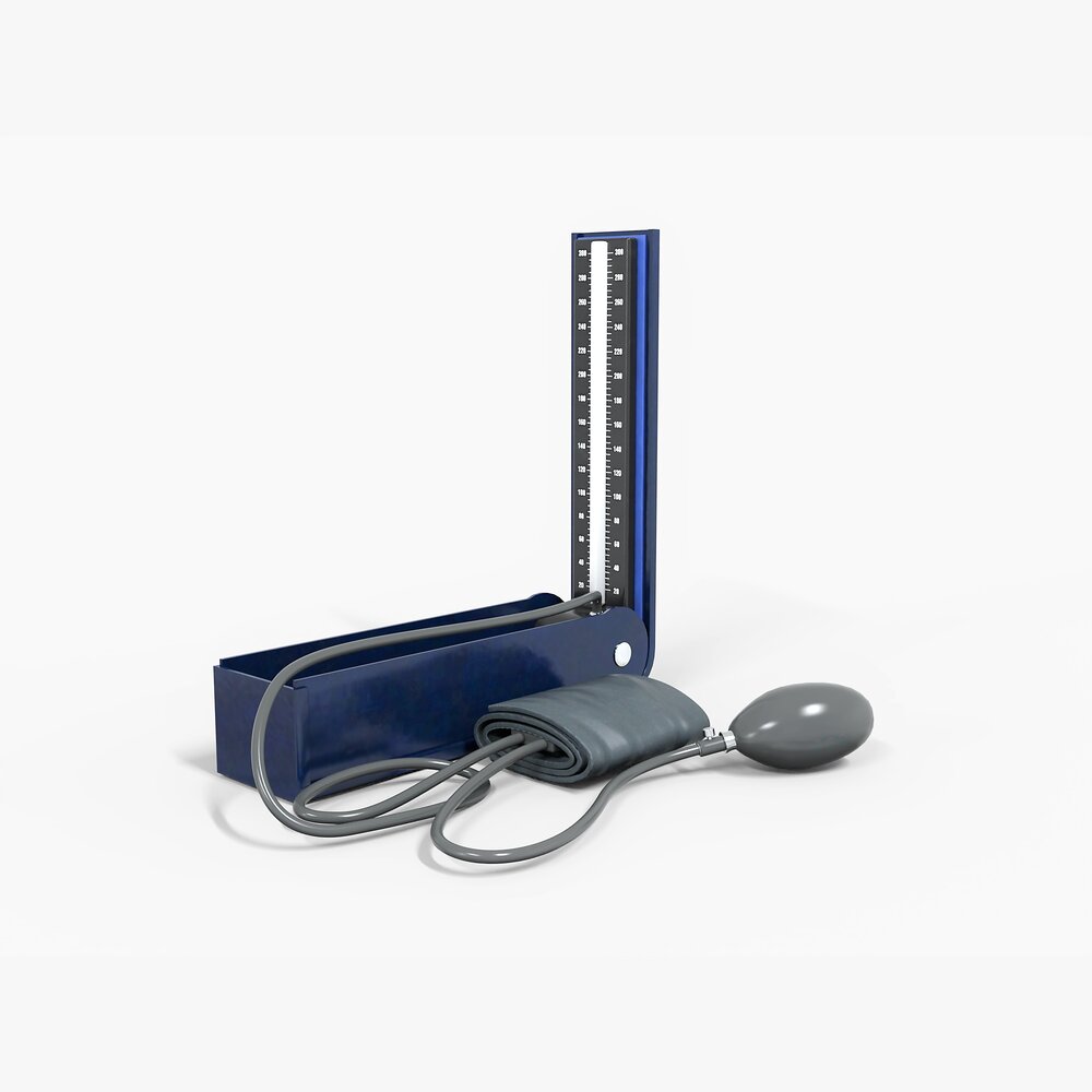 Sphygmomanometer Blood Pressure Low-poly 3D model - Download Medical ...
