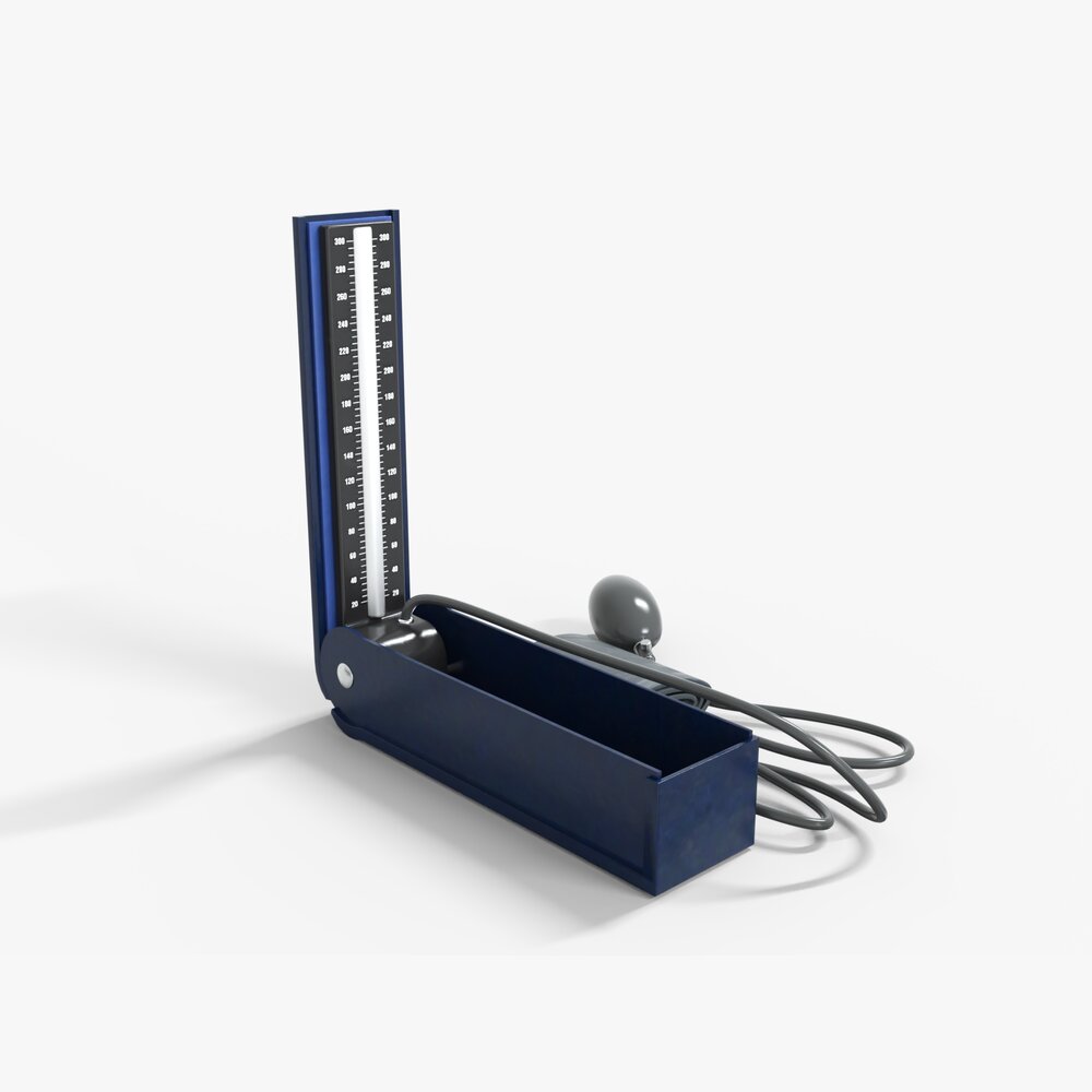 Sphygmomanometer Blood Pressure Low-poly 3D model - Download Medical ...