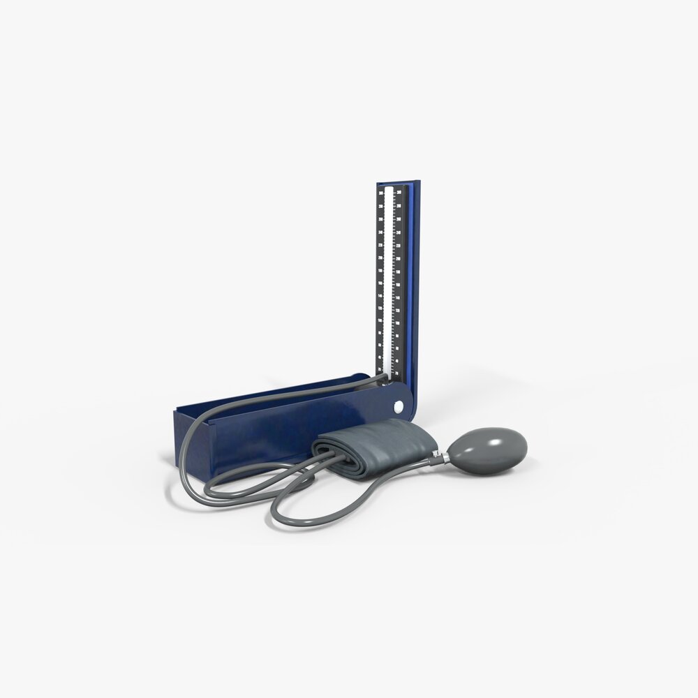 Sphygmomanometer Blood Pressure Low-poly 3D model - Download Medical ...