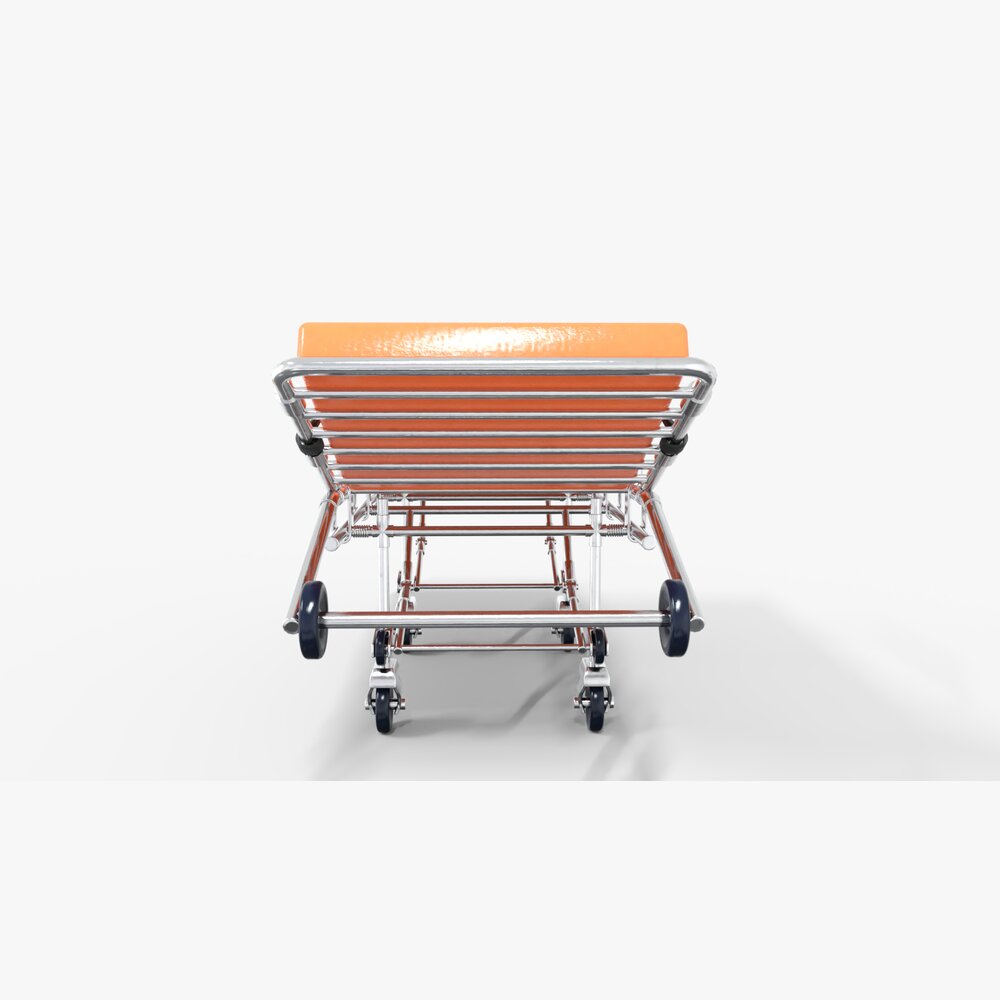 Medical Emergency Bed Low-poly 3D model - Download Medical Equipment on ...