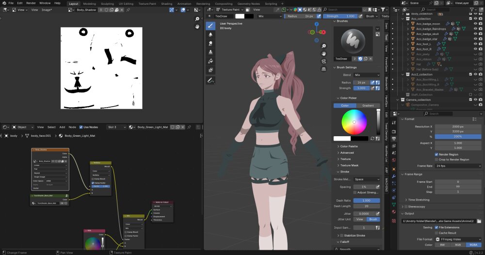 Chica Anime Rigged con Bastón Mágico Modelo 3D - Descargar Personajes ...