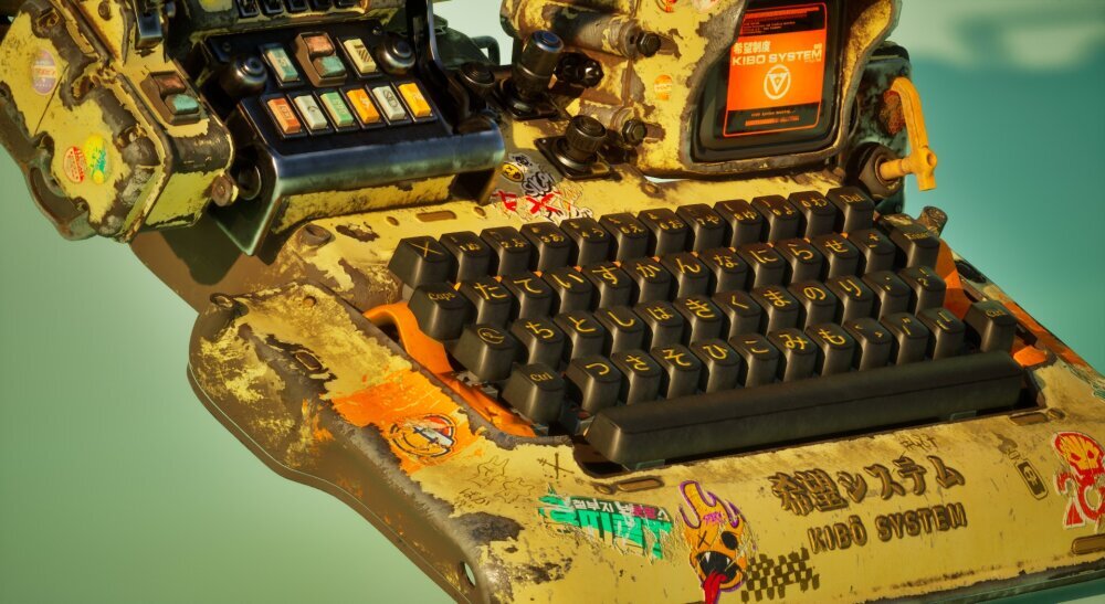 Game ready Cyberpunk Retro Scifi Terminal 3D model - Download Desktop ...