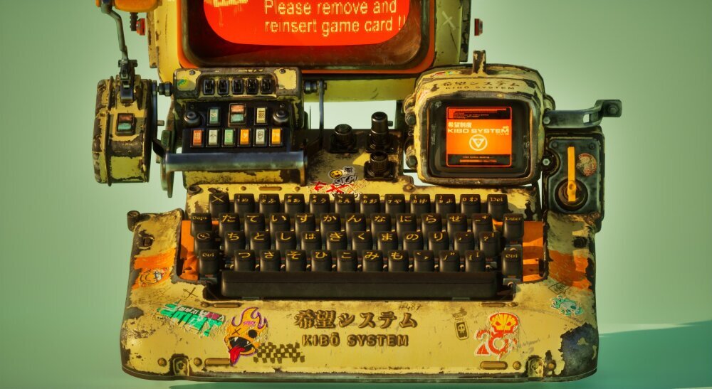Game ready Cyberpunk Retro Scifi Terminal 3D model - Download Desktop ...