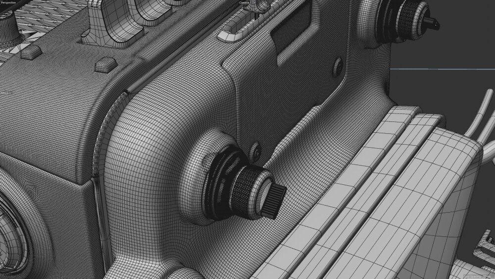Game ready Cyberpunk Retro Scifi Terminal 3D model - Download Desktop ...