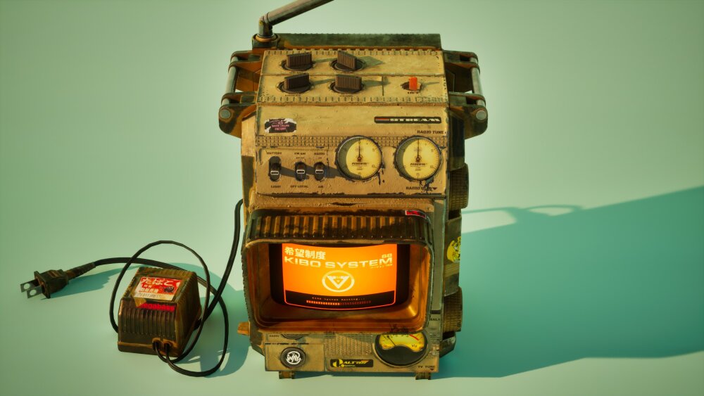 Game Ready NEC 5000 Retro Portable TV 3D model - Download Television on ...