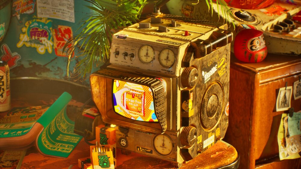 Game Ready NEC 5000 Retro Portable TV 3D model - Download Television on ...